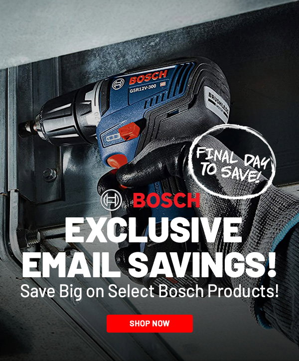 CPO Outlets: Final Day for Exclusive Bosch Savings | Milled