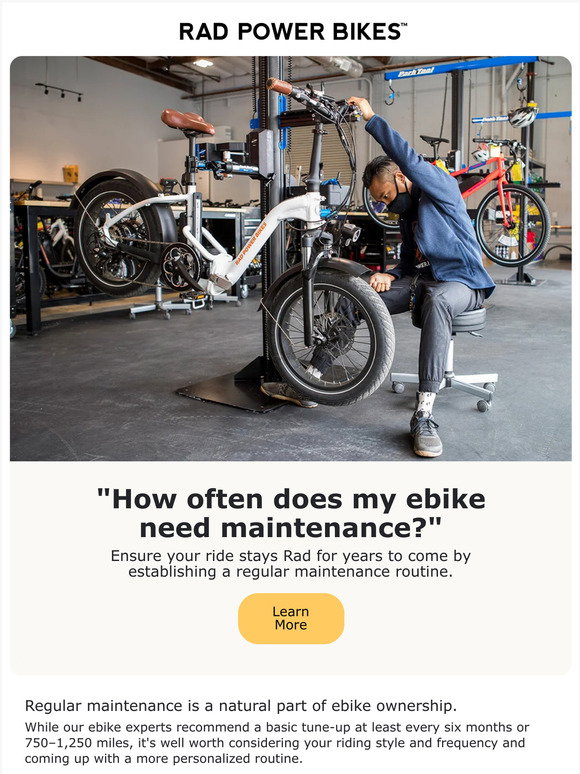 Rad Power Bikes: How often do ebikes need maintenance? | Milled
