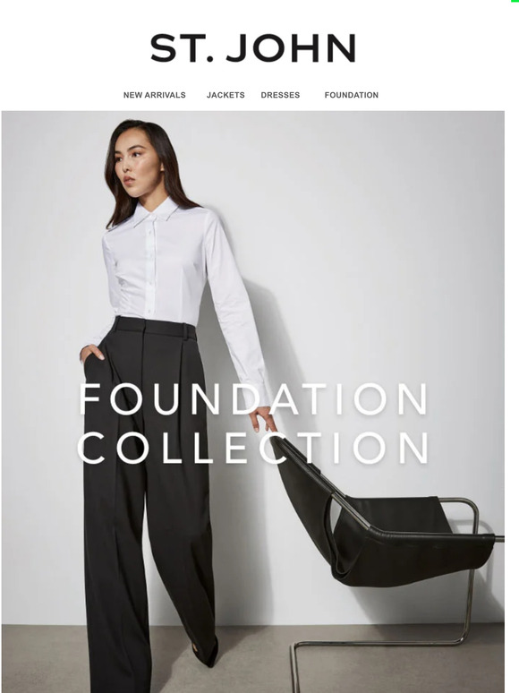 St. John Knits: Timeless Tailoring | Foundation Collection | Milled