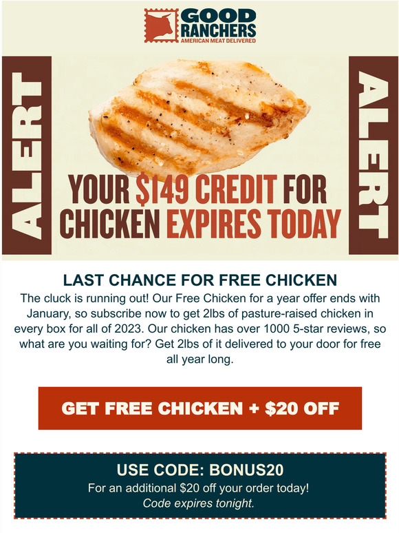 Good Ranchers: Free Chicken For A Year Ends Today 👋 | Milled