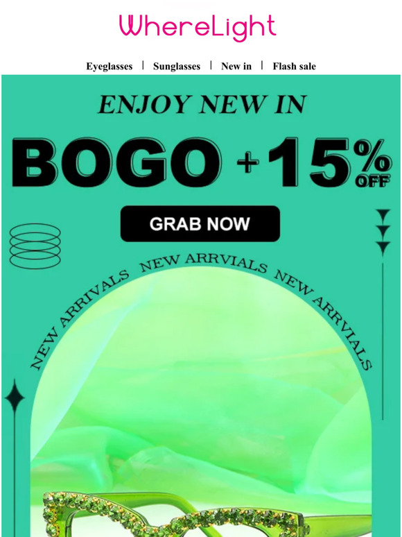 wherelight: Searching for newest style? Just in and enjoy BOGO + 15% ...