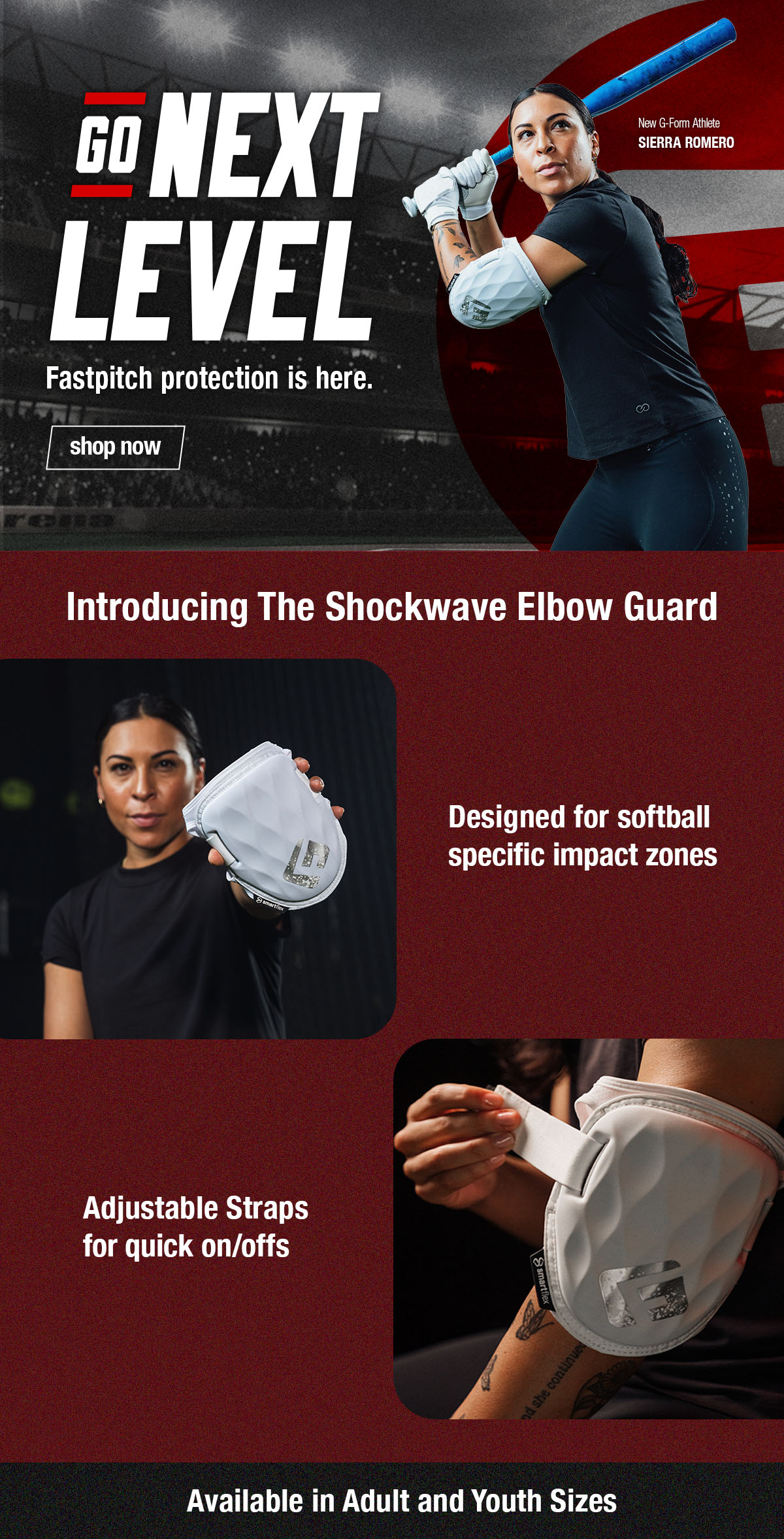 G-Form: Introducing Our NEW Fastpitch Elbow Guard: Shockwave⚡🥎 | Milled
