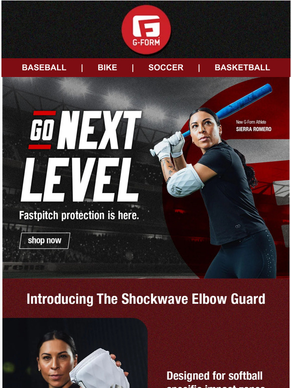 G-Form: Introducing Our NEW Fastpitch Elbow Guard: Shockwave⚡🥎 | Milled