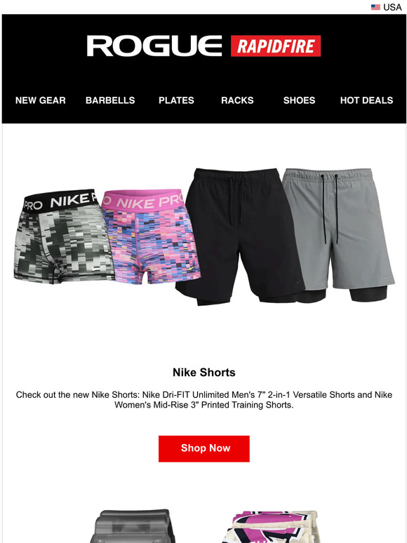 Rogue Fitness: Just Launched: Nike Shorts and G-Shock Watches | Milled