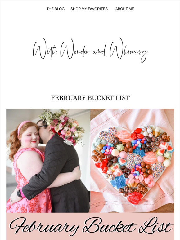With Wonder and Whimsy: February Bucket List — With Wonder and Whimsy ...