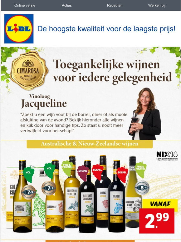 Lidl: Ontdek ons complete Cimarosa wijnassortiment! | Milled