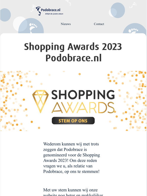 Podobrace: Podobrace is genomineerd voor de Shopping Awards 2023! | Milled