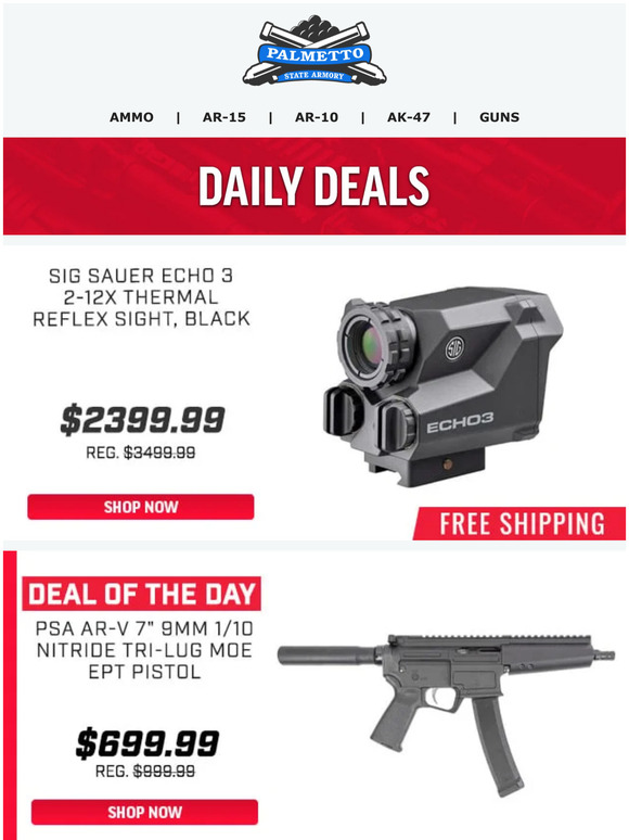 Palmetto State Armory: Deal of the Day | PSA AR-V 9mm Tri-Lug MOE EPT ...