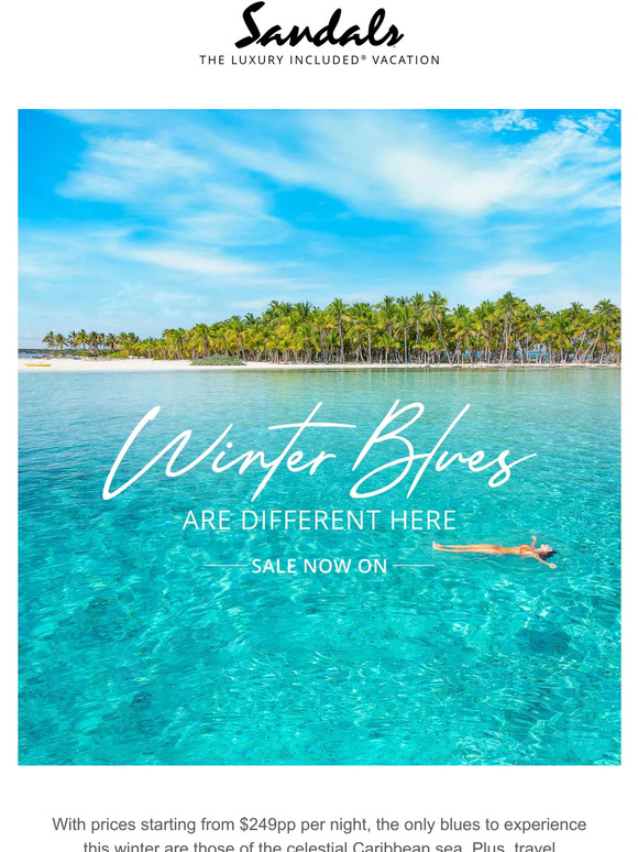 Sandals Resorts: We're prolonging this promotion... | Milled