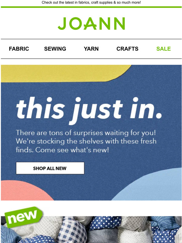 JoAnn: 📩 Check your JOANN message 📩 We think you'll appreciate THIS ...