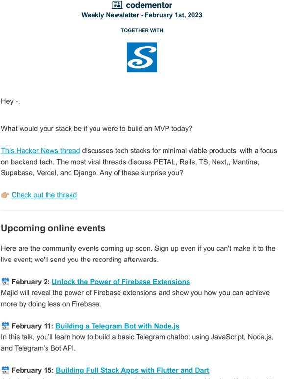 Codementor: What tech stack should you build an MVP with? | Milled