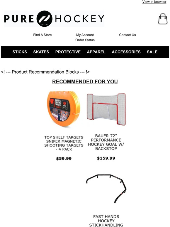 Pure Hockey: ⚡Now Available⚡ Custom Bauer AG5NT Sticks - Start Your ...