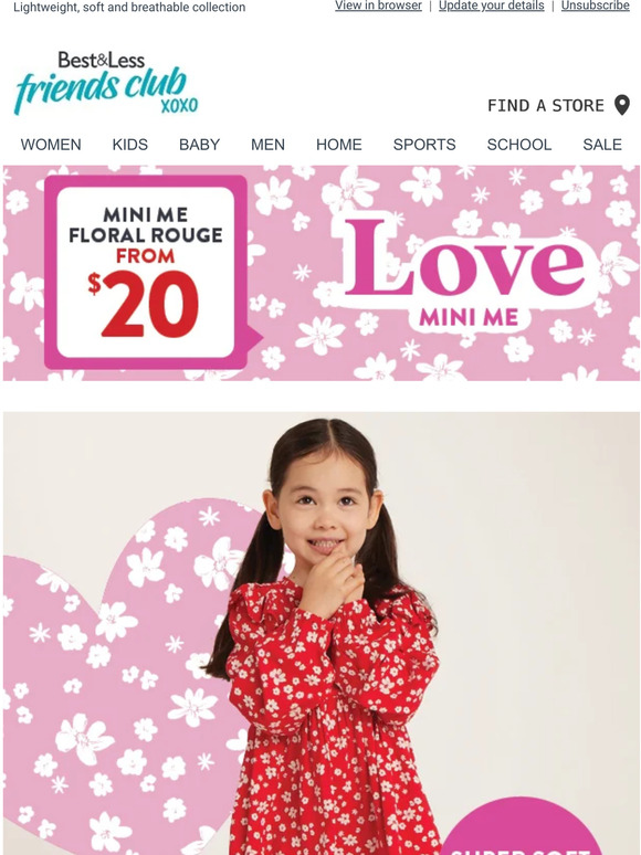 Best & Less: Match your mini me this Valentine’s Day 💕 | Milled
