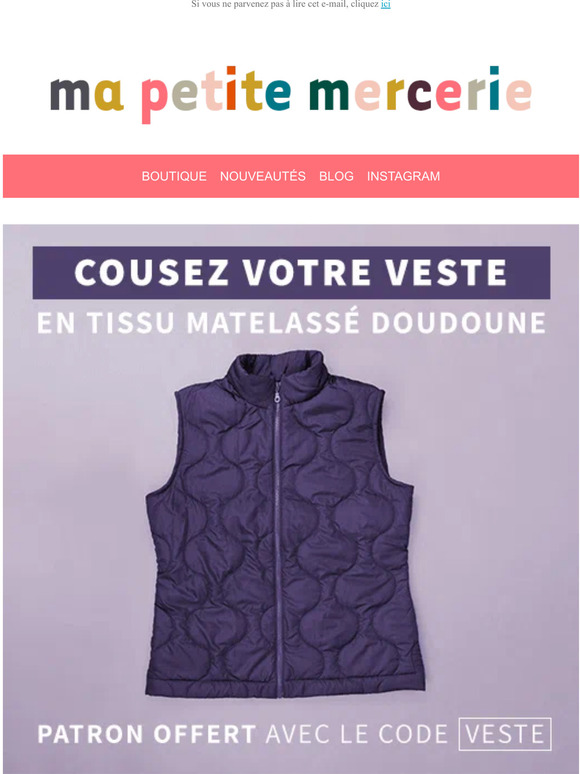 Ma Petite Mercerie: Patron gratuit : le retour de la veste sans manche ...