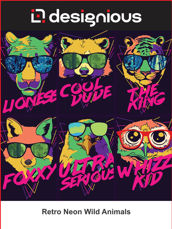 Eaststart Management: DAILY 💡 IDEAS | Retro Neon Wild Animals | Milled