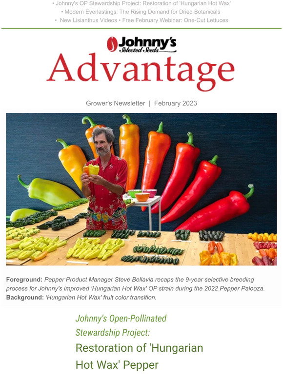 www.johnnyseeds.com: February Advantage | Johnny's OP Stewardship ...