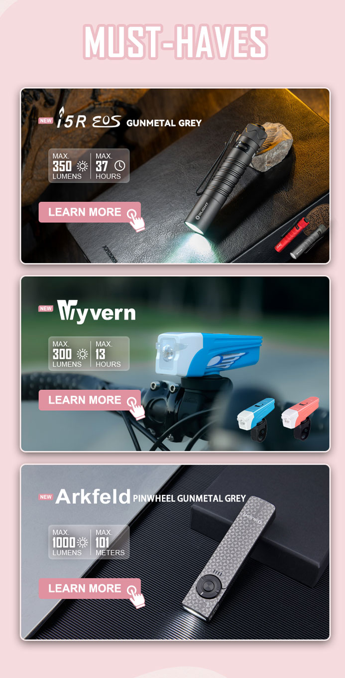 Olight: New Releases | New Lights and New Colors | Milled