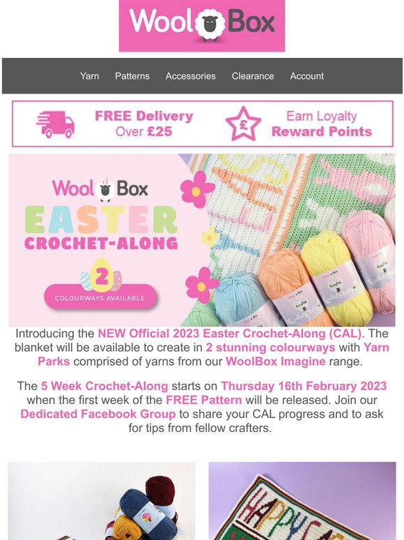 WoolBox: Introducing The WoolBox 2023 Easter Crochet Along (CAL ...