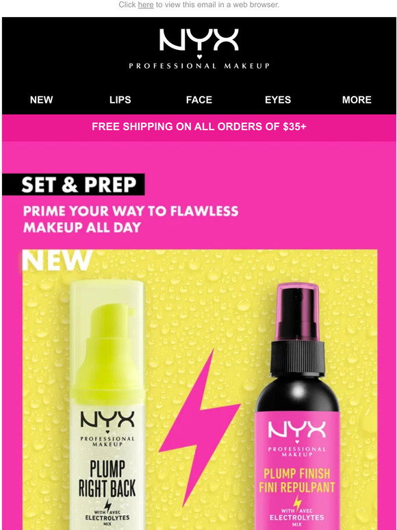 NYX Cosmetics: ⚡Better together: Set & Prep your skin for long-lasting ...
