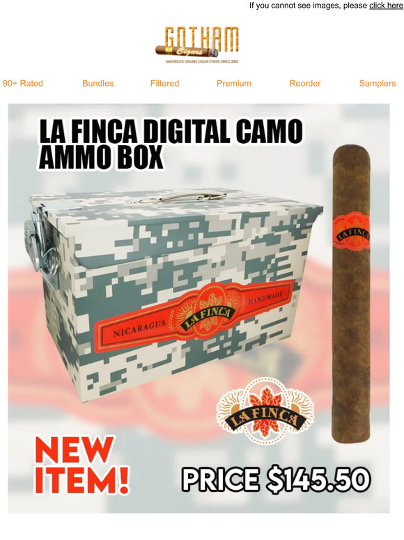 Gotham Cigars: La Finca Digital Camo Ammo Box Now Available! | Milled
