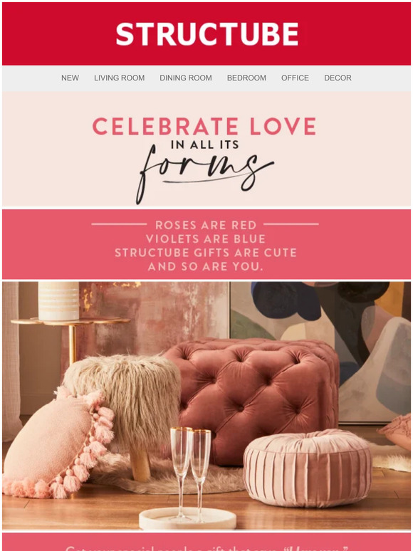 Structube: CELEBRATE LOVE IN ALL ITS FORMS | Milled