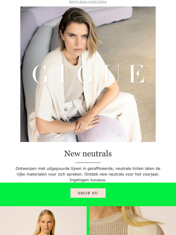 Gigue: Now live: Spring-Summer 2023 | Ontdek de nieuwe collectie | Milled
