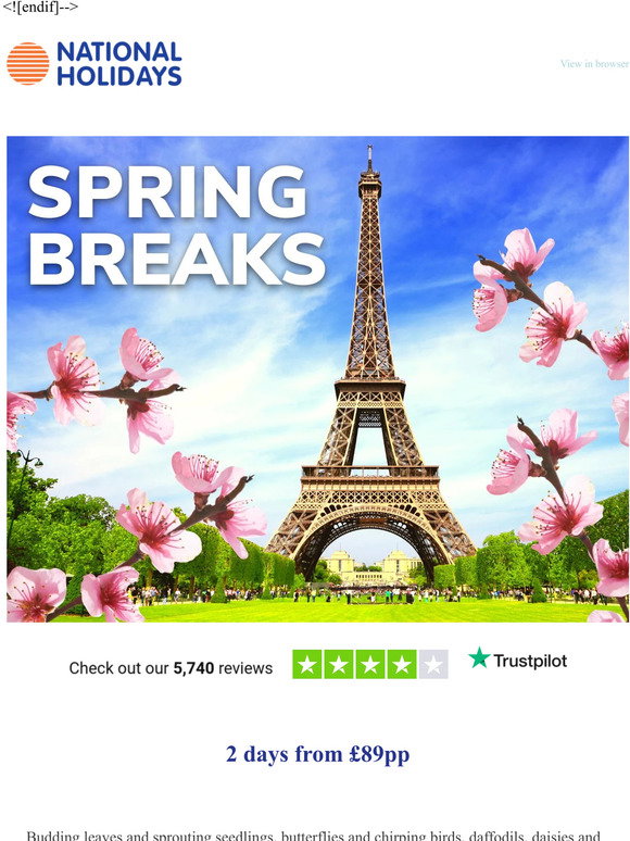 National Holidays: There’s so much to discover during the blossoming of ...