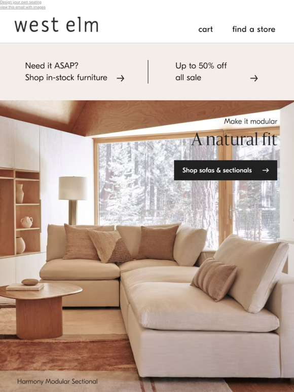 West Elm: Make it modular! Sofas that fit your space & needs | Milled