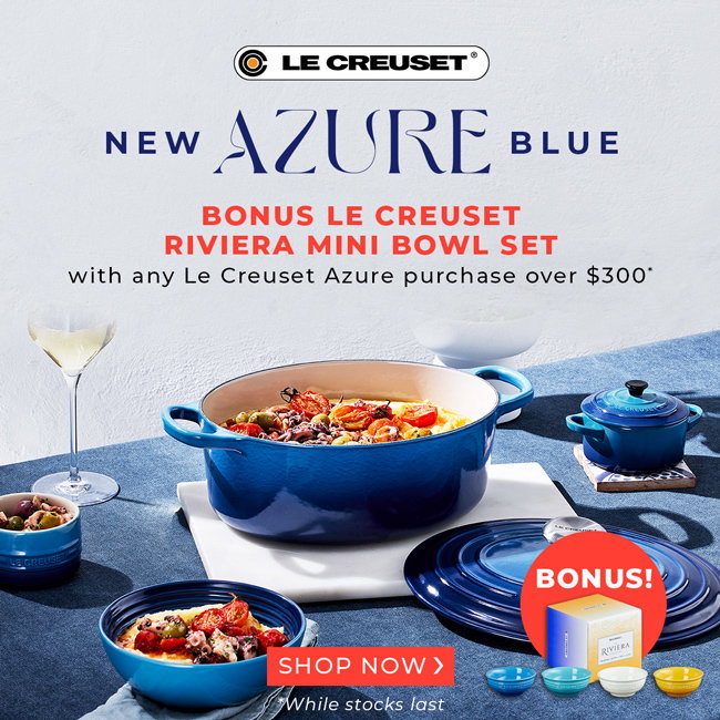 Kitchenware Superstore: 💙 Meet the New Azure Blue from Le Creuset! | Milled