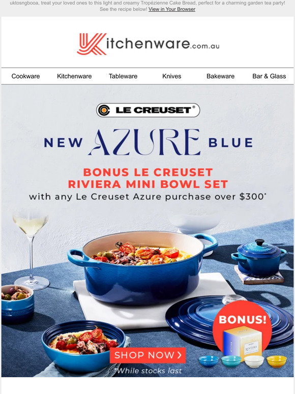 Kitchenware Superstore: 💙 Meet the New Azure Blue from Le Creuset! | Milled