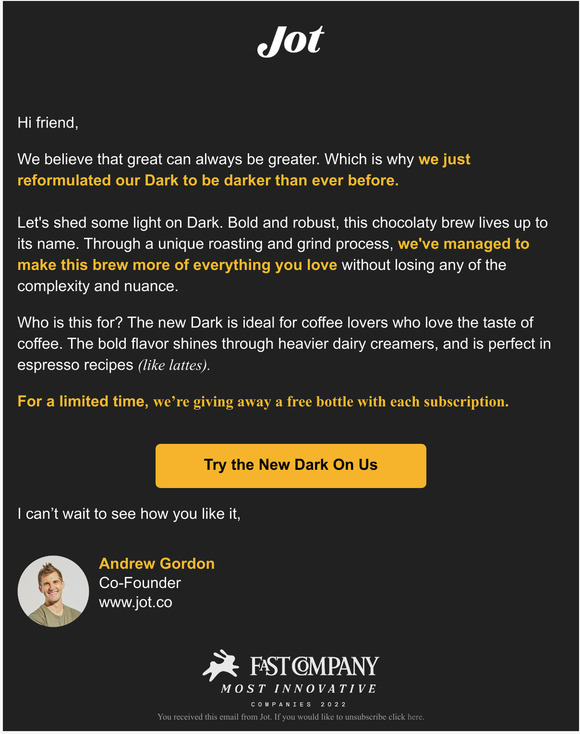 Jot: Active: Dark Mode | Milled