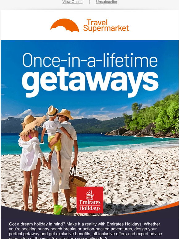 TravelSupermarket: Once-in-a-lifetime getaways start here 🏖️ | Milled