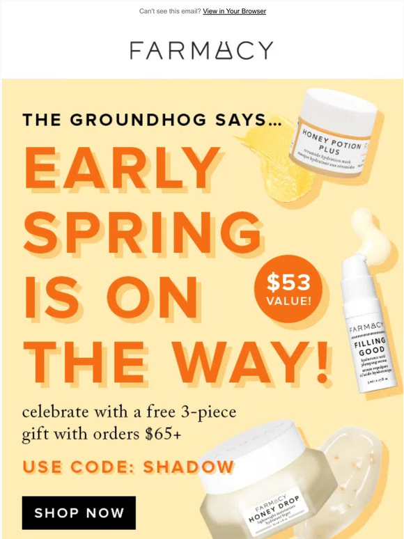 Farmacy Beauty: The groundhog says…FREE GIFTS | Milled