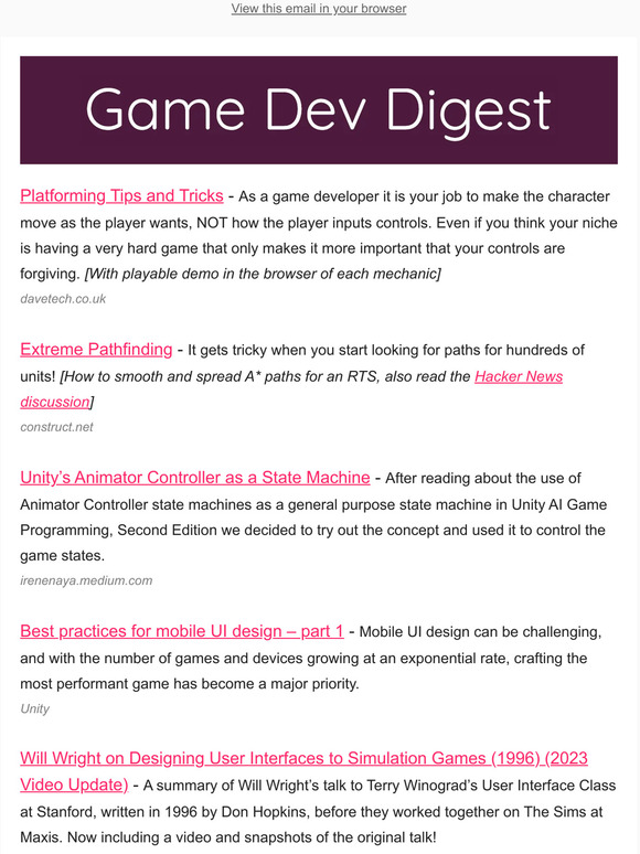 Game Dev Digest Issue 174 Designing Ui And More Milled 0848
