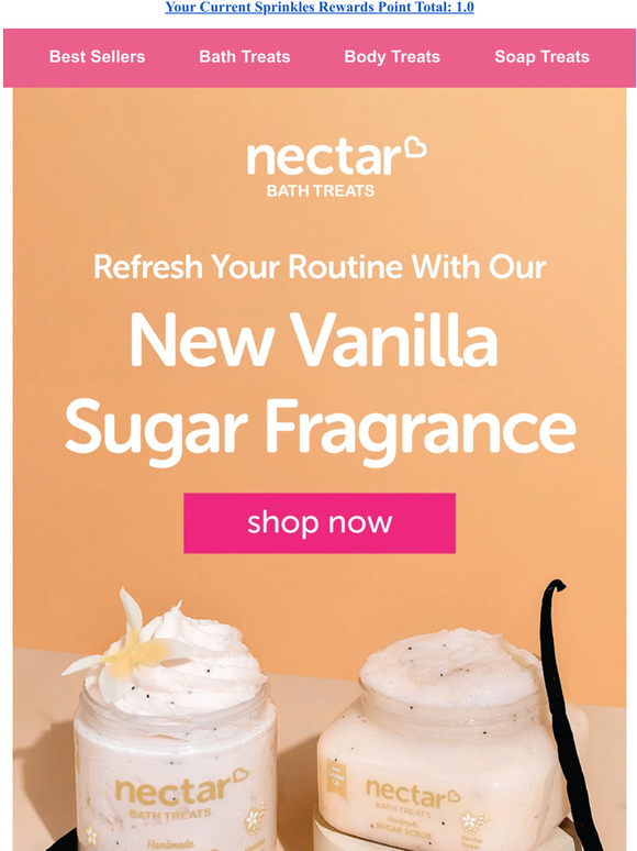 Nectar Bath Treats: Vanilla Sugar Is Here! | Milled