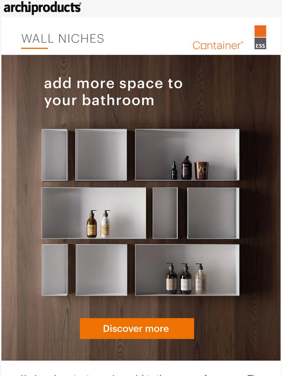 Archiproducts: More space in the bathroom with niches: Container series ...