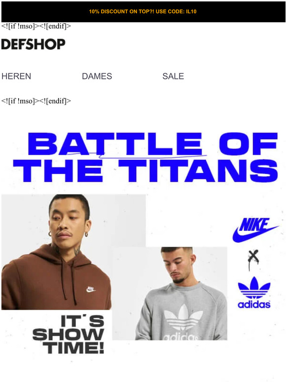 Defshop NL: Nieuwe stijlen van Nike en adidas: zoals King Kong vs ...