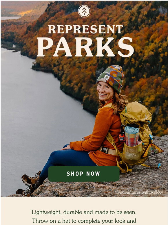 Parks Project: Represent parklands with 20% off select hats | Milled