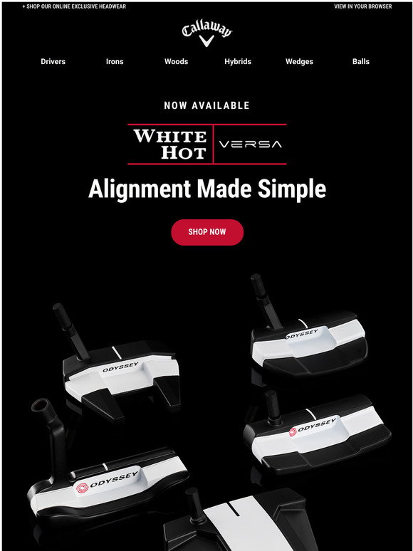 Callaway Golf: Order Your New Odyssey White Hot Versa Putter Today ...