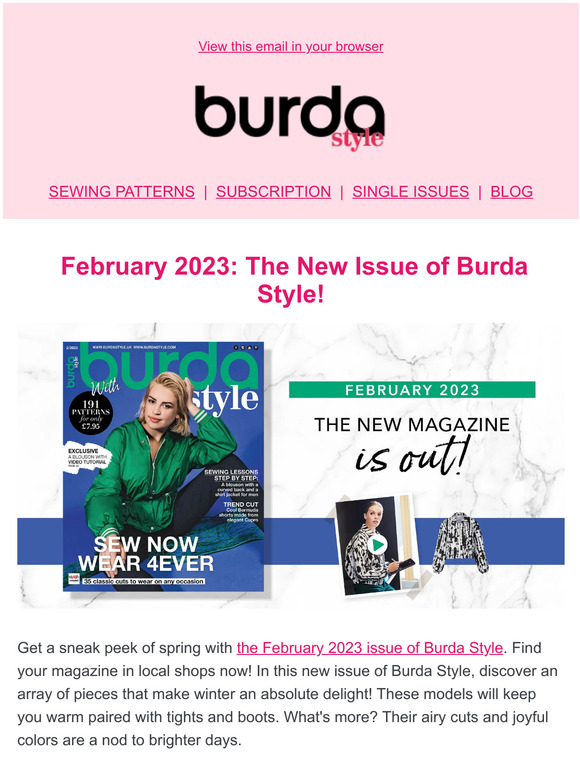 burdastyle.com: The New Burda Style and Burda Easy Issues Are Out 🧵 | Milled