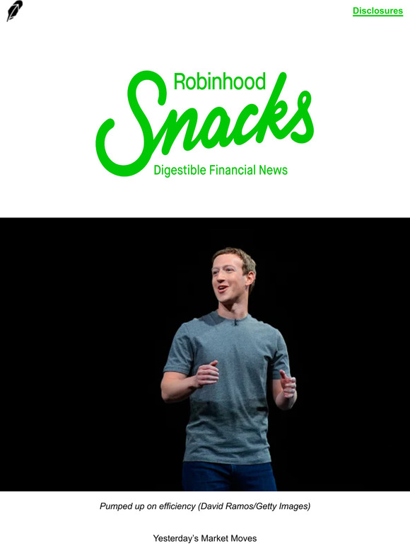 Robinhood: ️ Meta’s “year of efficiency” | Milled