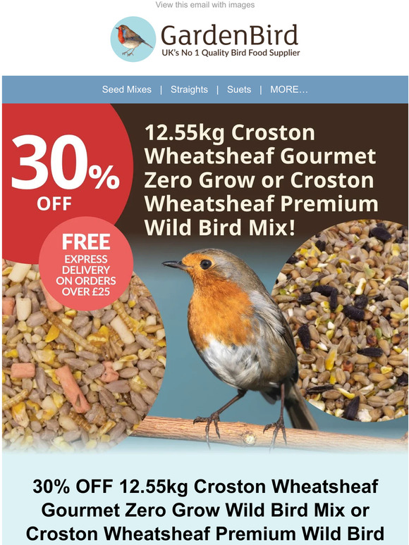 Garden Bird: Don't Miss Out! 30% OFF Our Croston Wild Bird Mixes ...