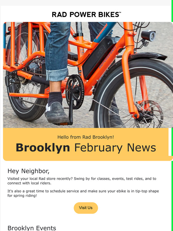 Rad Power Bikes: February News & Events at Rad Brooklyn! | Milled