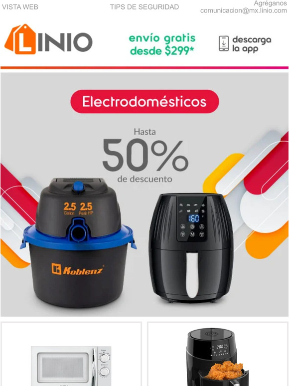 Linio México: ¡Ojo! los imperdibles en electrodomésticos | Milled