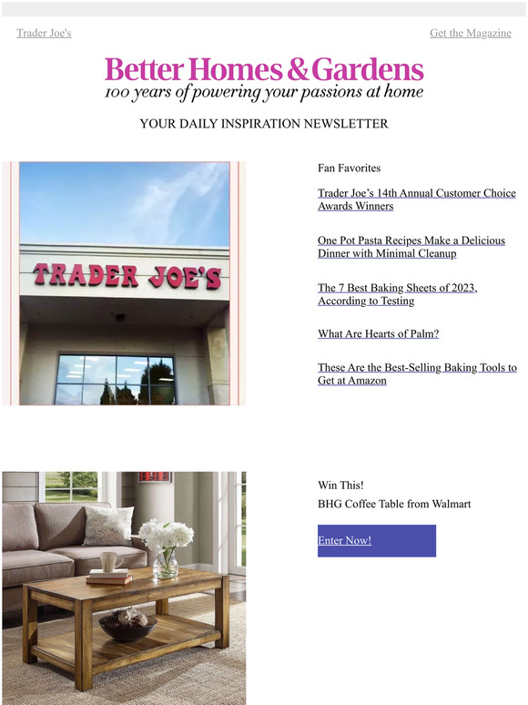 Better Homes and Gardens: Trader Joe’s 14th Annual Customer Choice ...