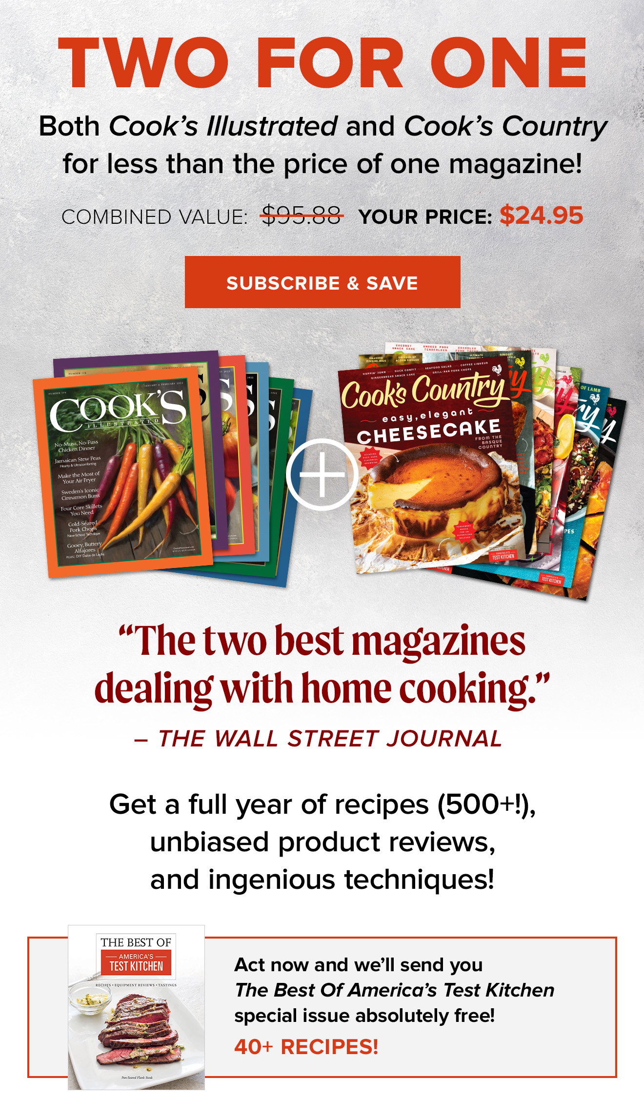 America's Test Kitchen: Get 500+ of our best recipes! Explore Cook's ...