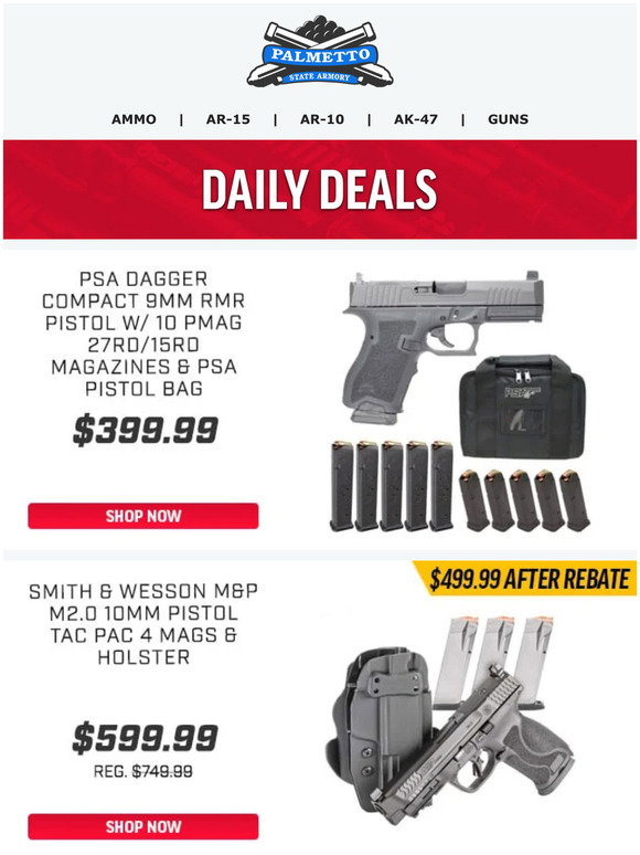 Palmetto State Armory: Weekend Gun Deals! | Free Shipping On Uppers ...