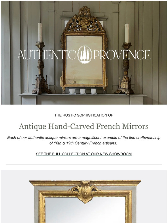 Authentic Provence: The Rustic Sophistication of Antique French Mirrors ...