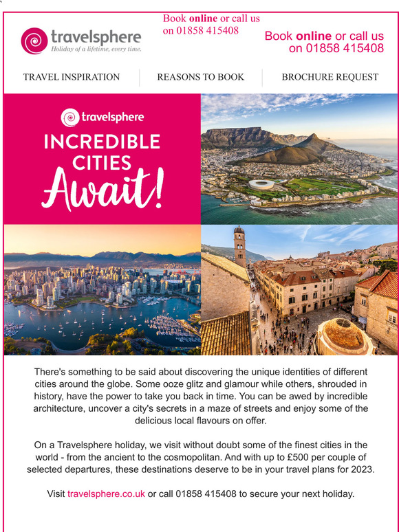 Travelsphere: Incredible cities await!! | Milled