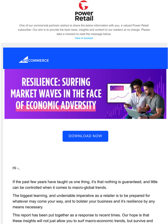 Power Retail: Building resilience, the retail imperative for 2023 and ...